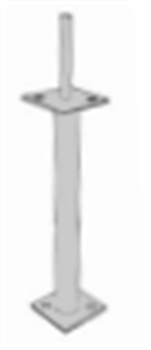 Post Support Pin Type Galvanised | Agnew Building Supplies