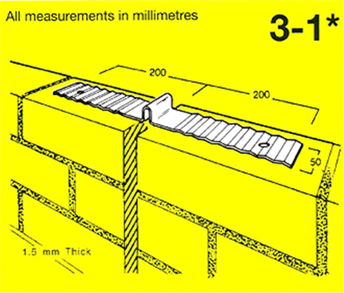 M.E.T. 3-1 Vertical Expansion Tie | Agnew Building Supplies