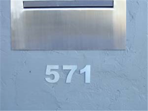 Numbers/Letters Stainless Steel 60Mm - | Agnew Building Supplies