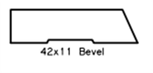 Preprimed Bevel Moulding 42X11x5400mm Radiata F/J Select Per Pack ...