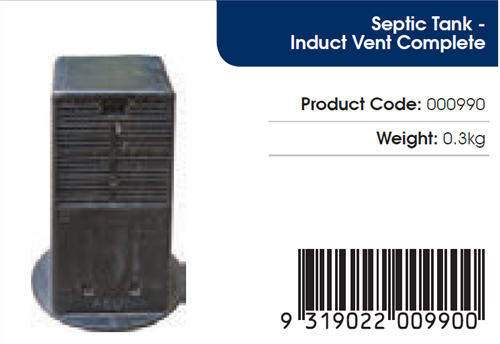 RELN SEPTIC TANK INDUCT VENT COMPLETE | Agnew Building Supplies