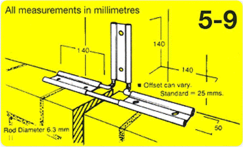 M.E.T. 5-9 Offset Column Expansion Ties | Agnew Building Supplies