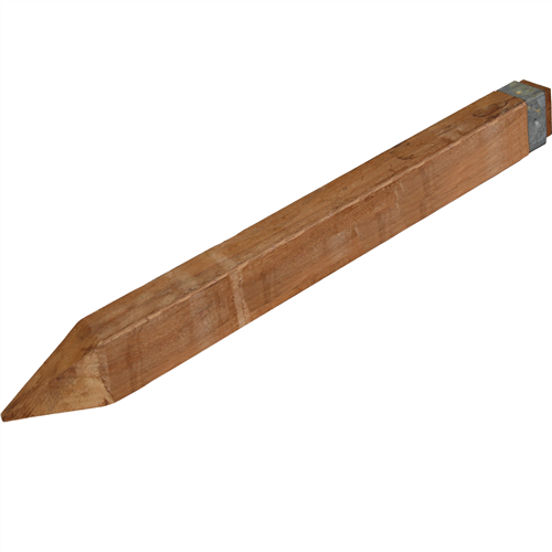 PEGS HARDWOOD SAWN STEEL CAPPED 50 x 50 x 600mm | Agnew Building Supplies