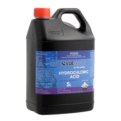 Hydrochloric Acid 5Ltr | Agnew Building Supplies