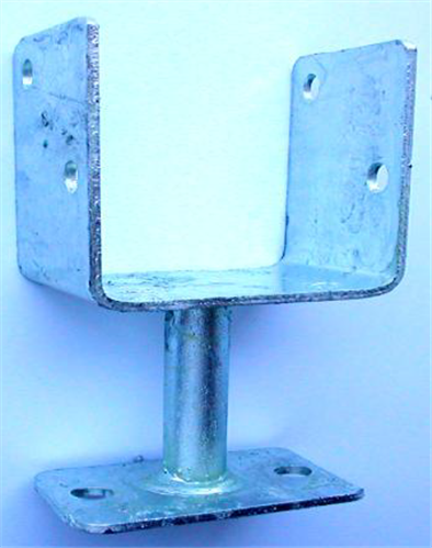 Post Support U Plate Galv 13000 W/- 450Mm Leg For 90Mm Post | Agnew ...