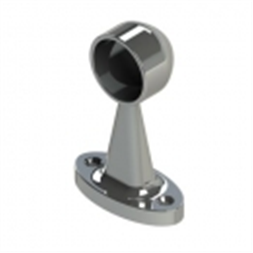 End Pillar Chrome Plated For 25Mm Round Tube | Agnew Building Supplies