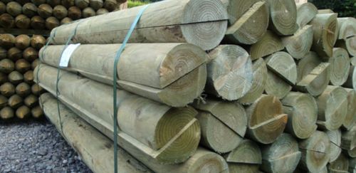 Log Cca Wat Half Round H4 100Mm | Agnew Building Supplies