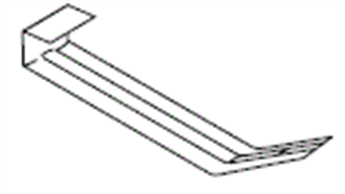 Gutter - Square Line Stiffener Overstrap Zinc | Agnew Building Supplies