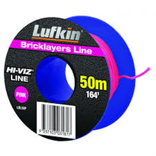 Bricklayer's Line Pink No.8 50M | Agnew Building Supplies