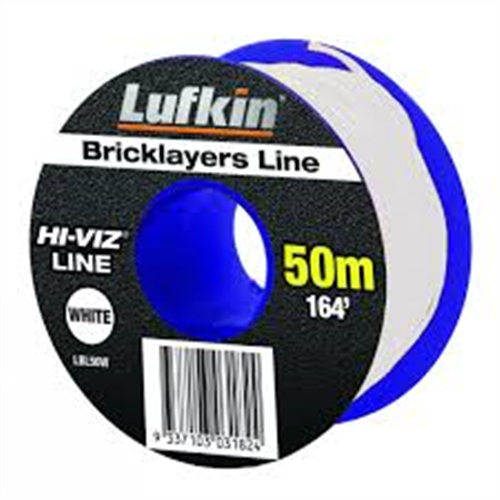 Bricklayers Line No 8 White 50M (Dltd) | Agnew Building Supplies